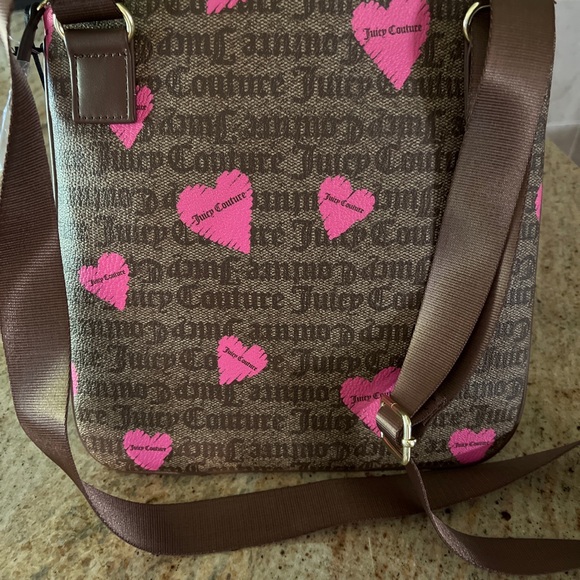 Juicy Couture | Bags | Nwt Juicy Couture Chestnut Chino Pink Hearts ...